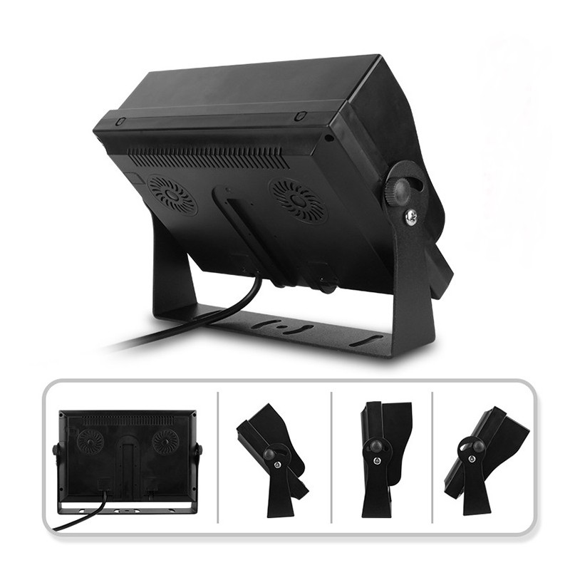 Monitor DVR Dualview con almacenamiento para cámara camiones y buses